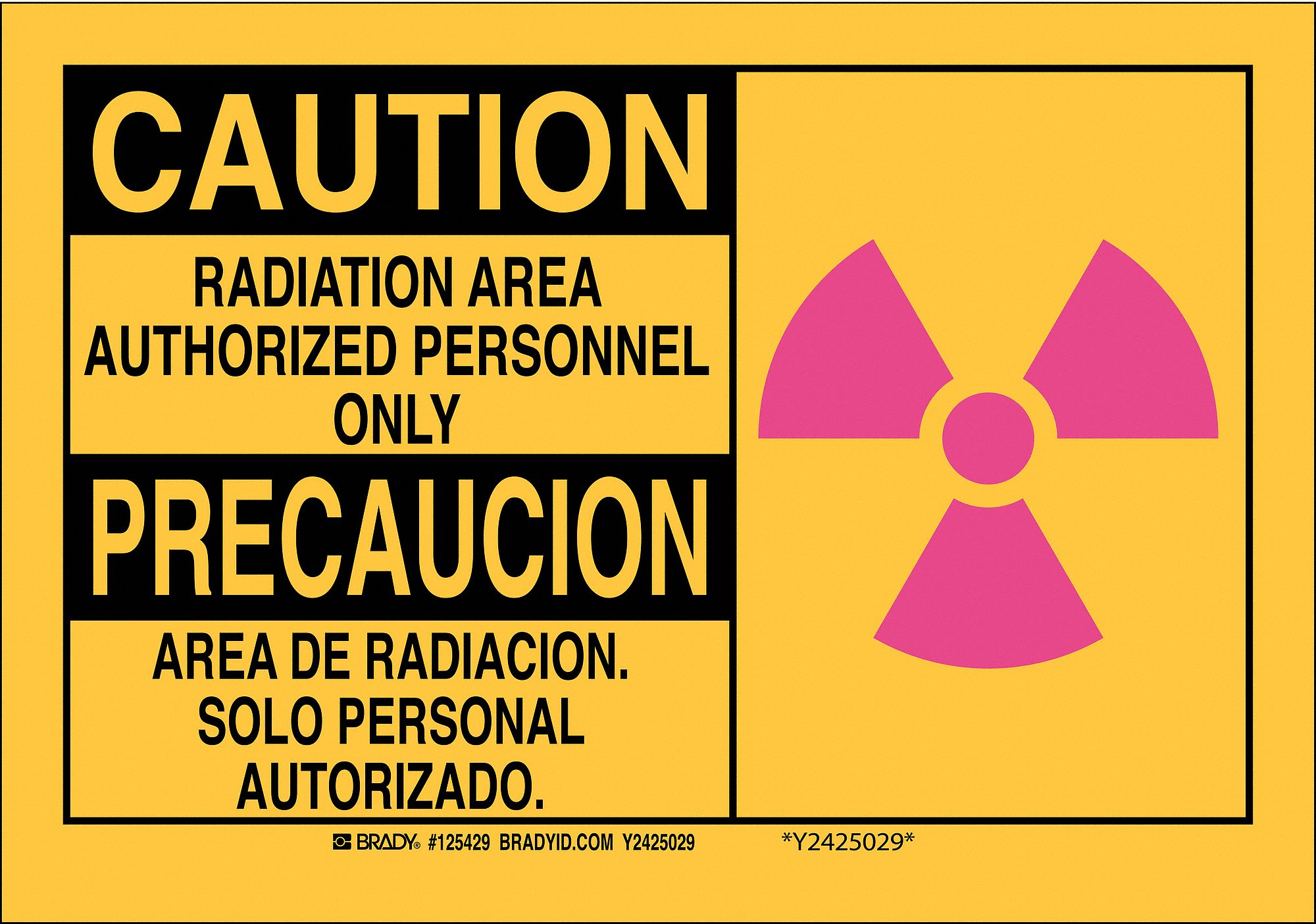 Bilingual Safety Sign - Grainger
