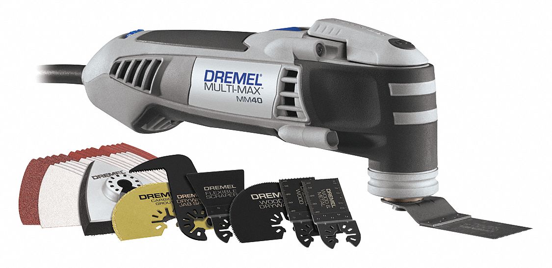 Corded, Oscillating Multi-Tool Kit, 120 V AC, 3.8 A, 10.55 in Tool ...