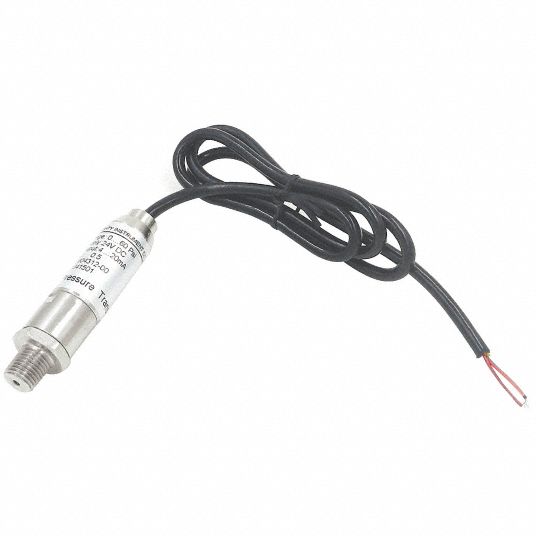 Cable & Wire Leads, 1/4 in Male NPT, Pressure Transmitter - 40TM20 ...