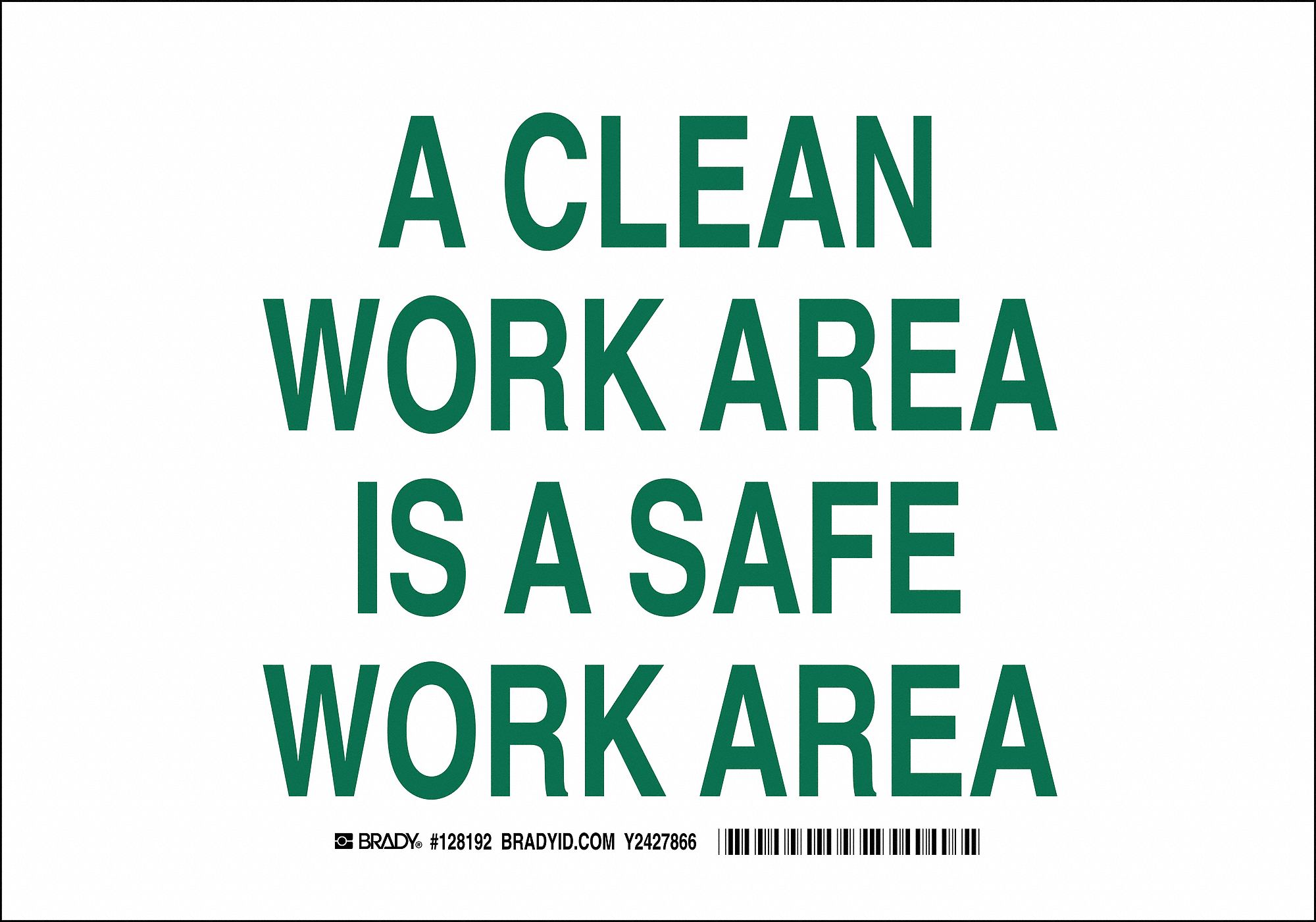 Aluminum, Safety Reminder Sign, 10" Width, 7" Height, White, With ...