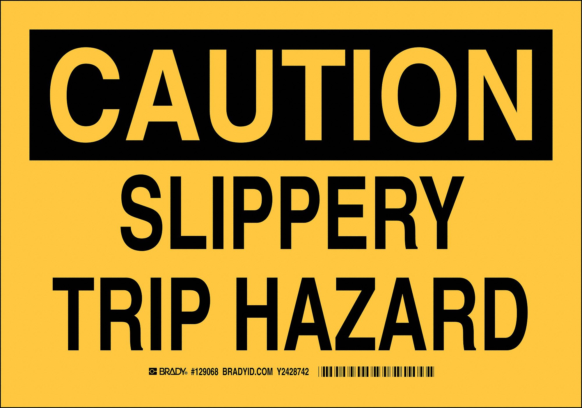 Aluminum, Caution Sign, 10" Width, 7" Height, Yellow - Grainger