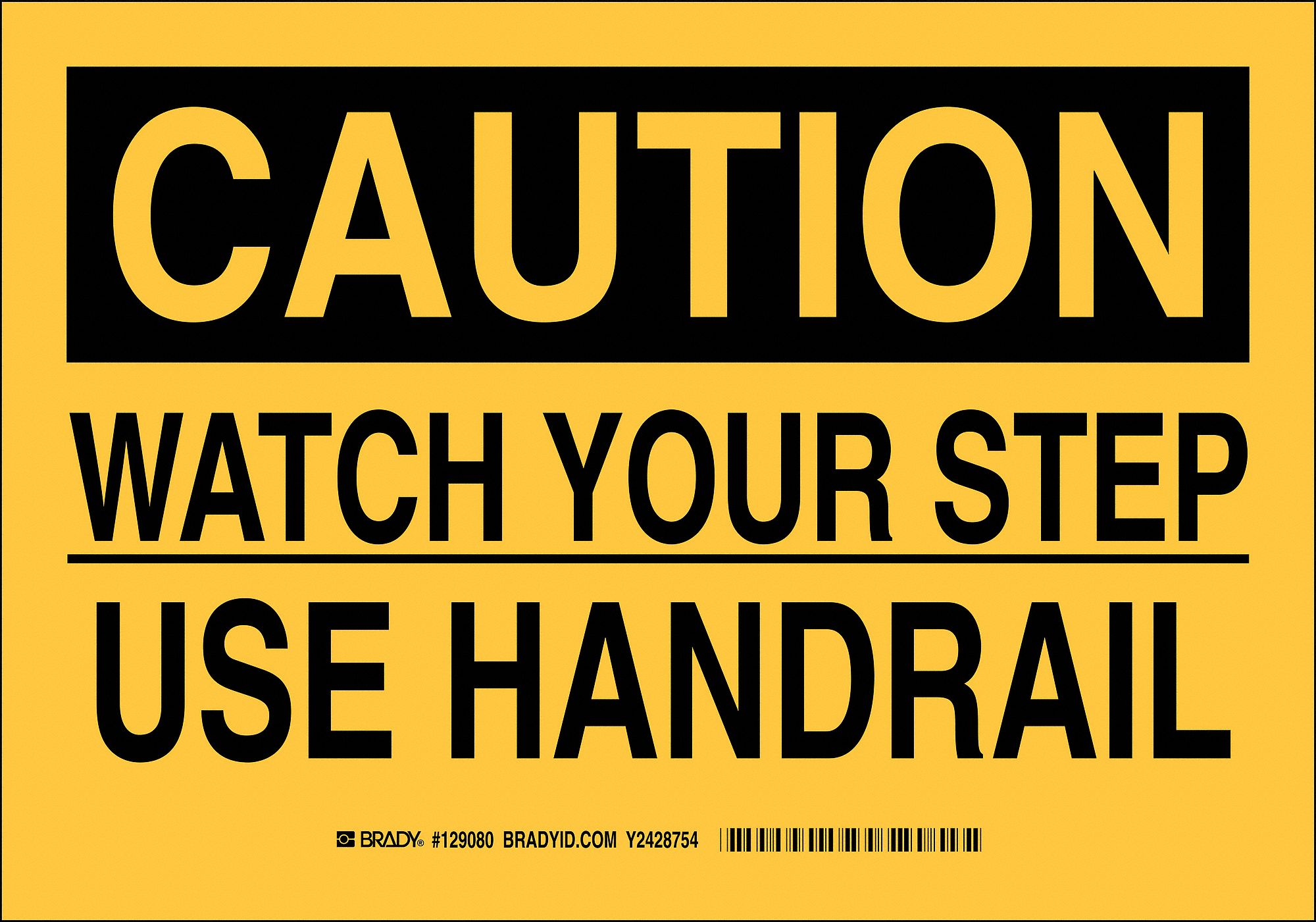 Aluminum, Caution Sign, 14" Width, 10" Height, Yellow - Grainger