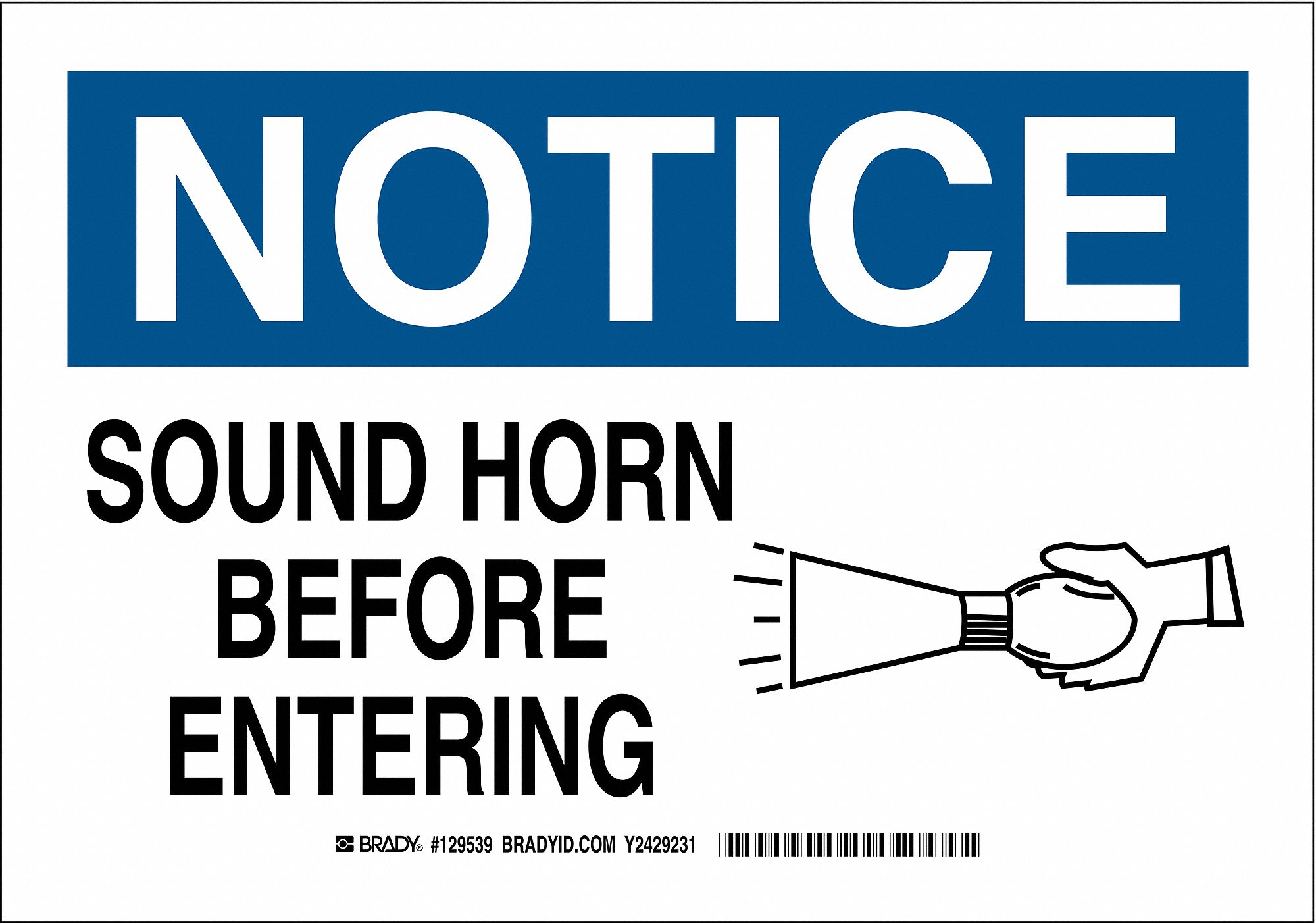 Mounting Holes Sign Mounting, Not Retroreflective, Notice Sign - 40V367 ...