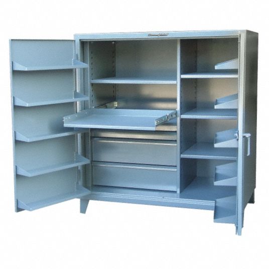 STRONG HOLD Storage Cabinet: 60 in x 36 in x 66 in, Swing Handle ...