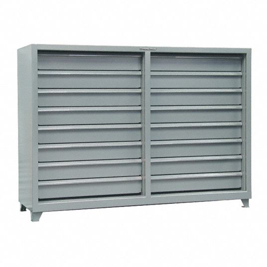 STRONG HOLD, 82 in x 26 in x 59 in, 16 Drawers, Storage Cabinet ...
