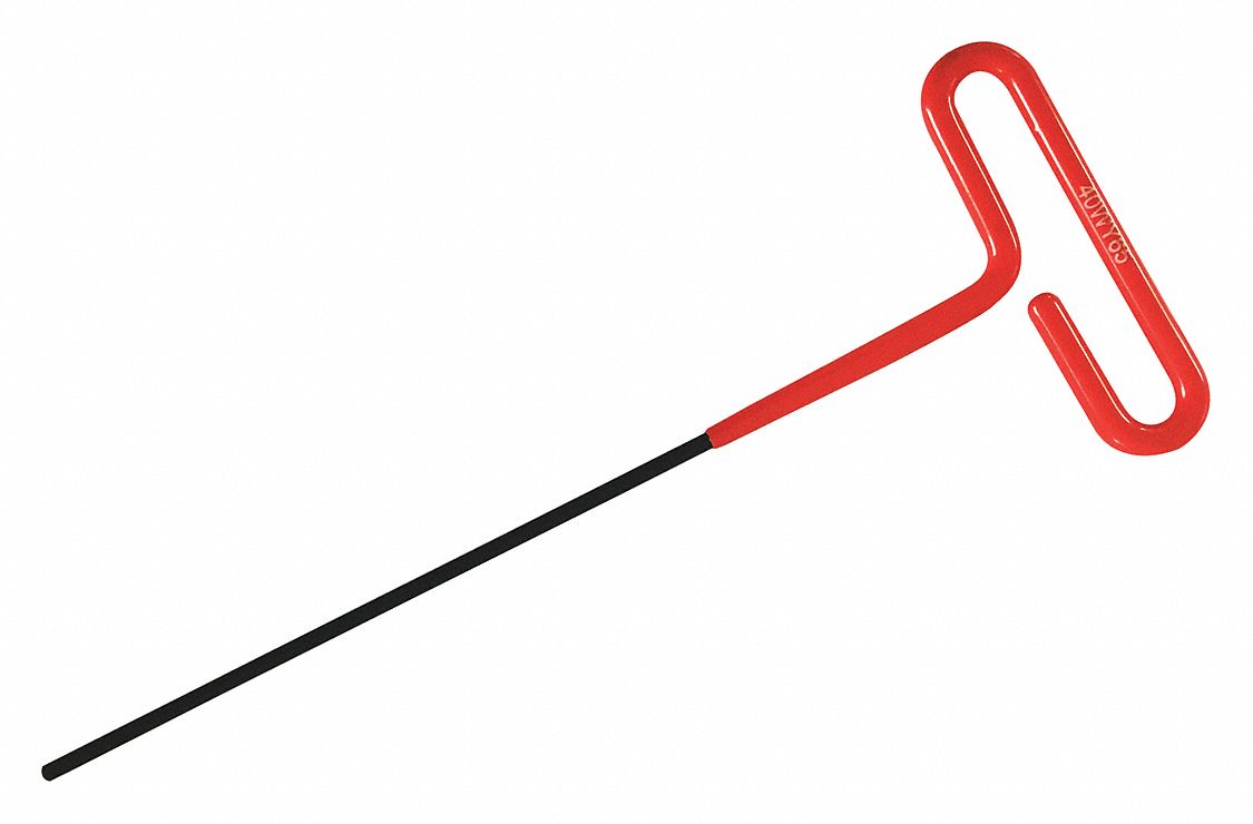 Hex Key, Tip Size 1/8 in, Black Phosphate - Grainger