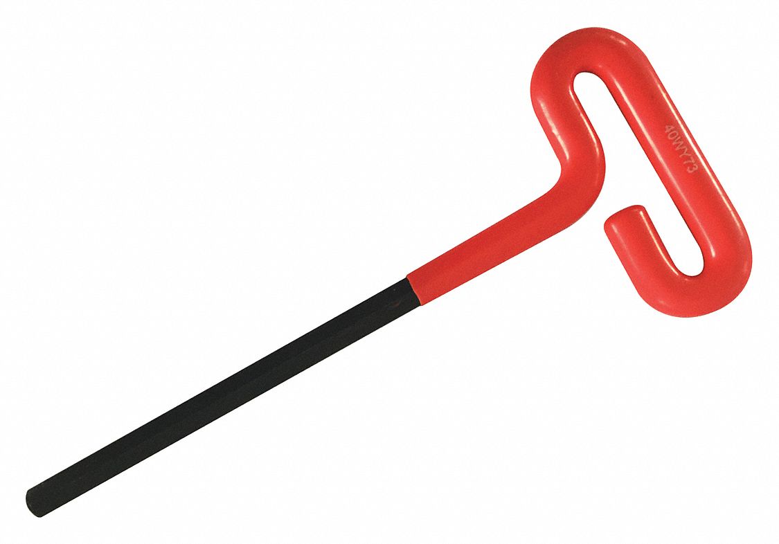 Hex Key, Tip Size 3/8 in, Black Phosphate - Grainger