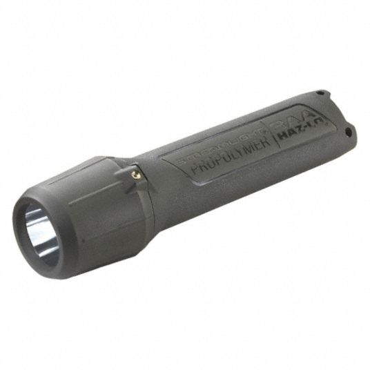 Handheld Flashlight: AA Battery, LED, 7.0 in Lg, 120 lm Max Lumens ...