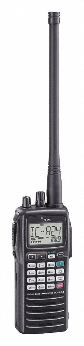 Handheld Portable Two Way Radios, ICOM A24, 200, VHF, Analog, LCD ...