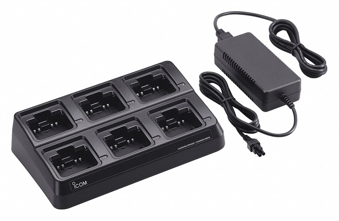 ICOM, Fits Icom, For IP100H/IP501H Series, Multi-Unit Charger - 40XA39 ...