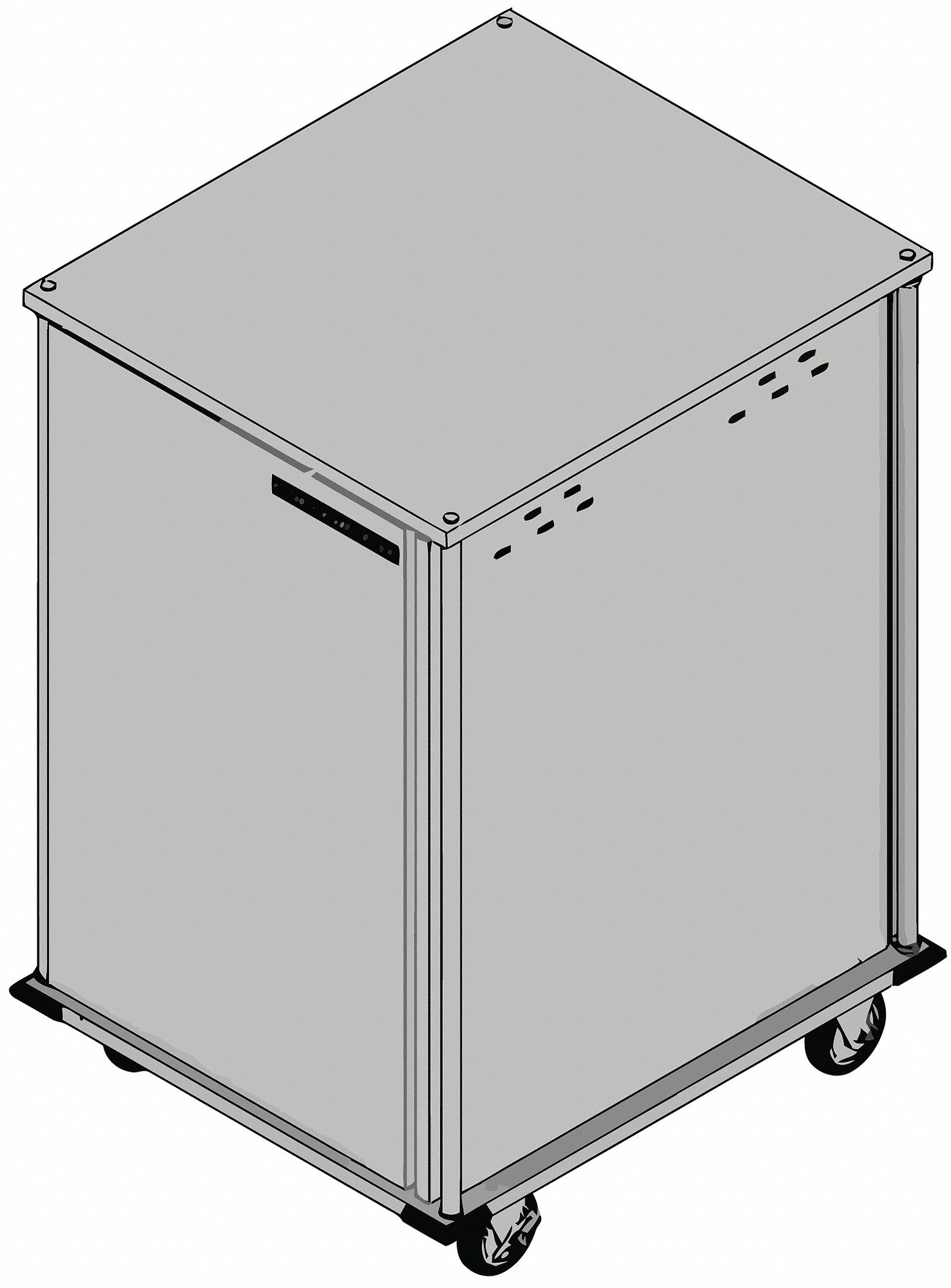 CARLISLE DINEX, 12 Trays, Pass-Through, Food Tray Cart - 40XC05 ...