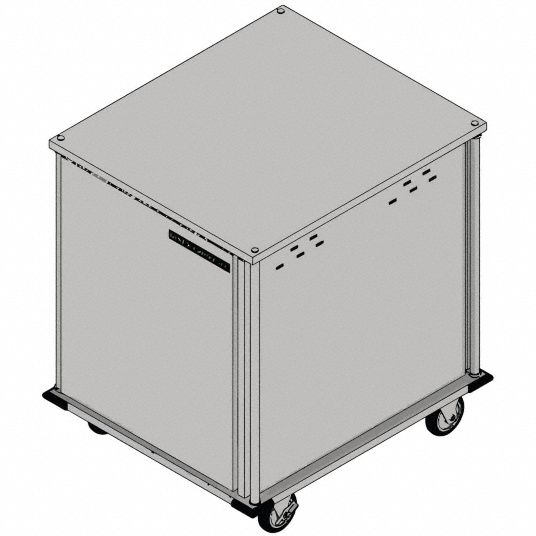 CARLISLE DINEX, 10 Trays, Pass-Through, Food Tray Cart - 40XC07 ...