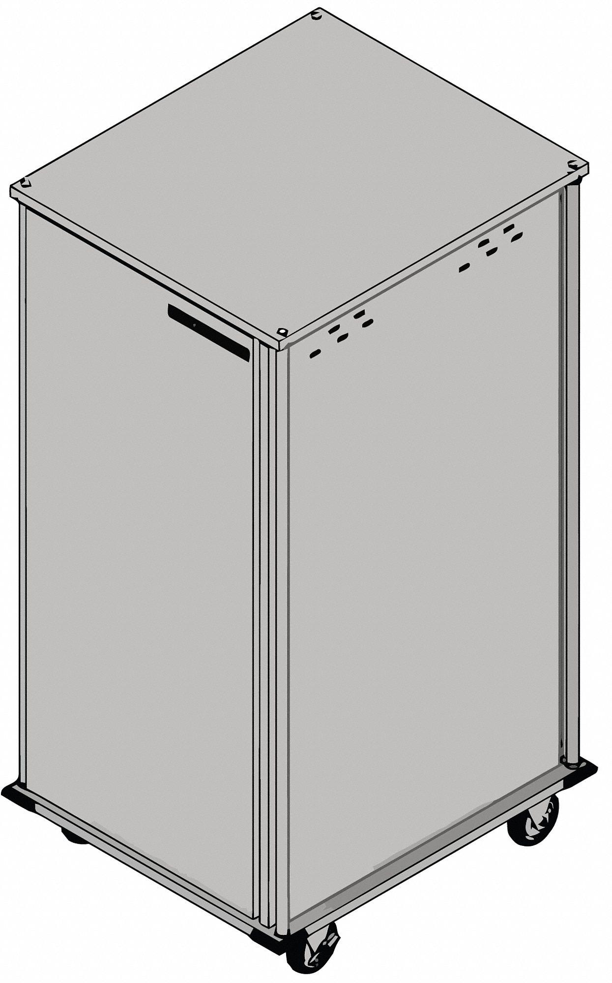 CARLISLE DINEX, 20 Trays, Pass-Through, Food Tray Cart - 40XC32 ...