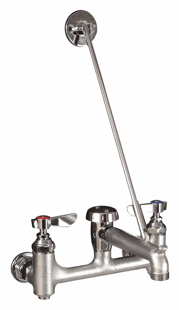 DOMINION COMMERCIAL FAUCETS, Wall, Widespread, Straight Service Sink ...