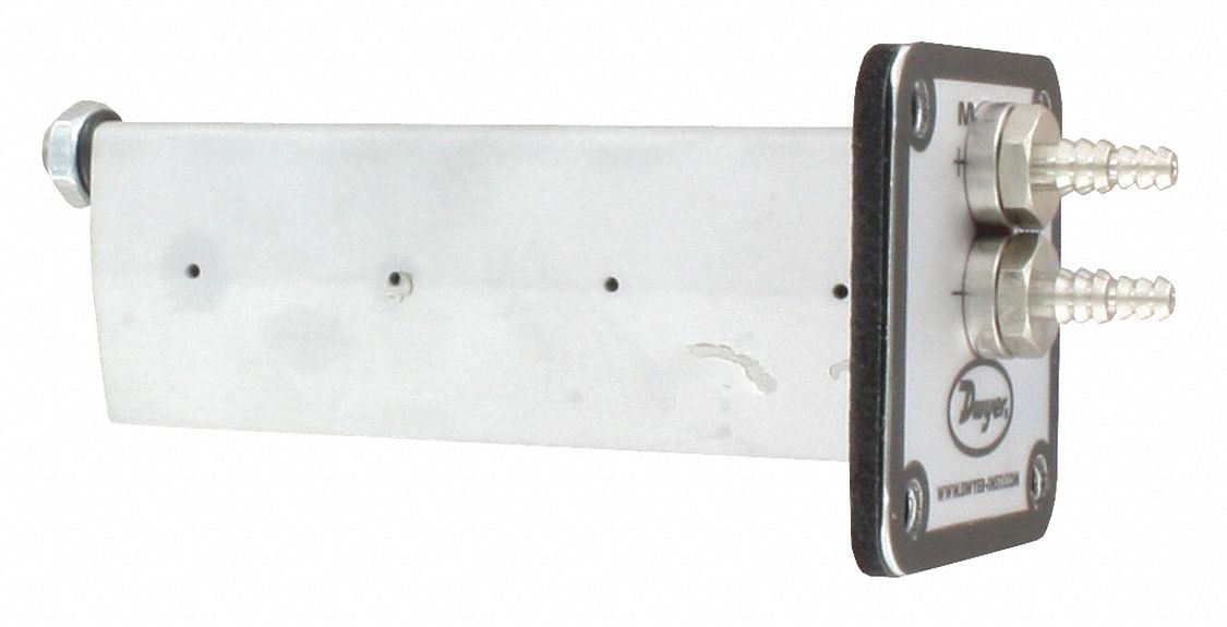 DWYER, 12 in Insertion, 400°F Max. Temp., Averaging Flow Sensor ...