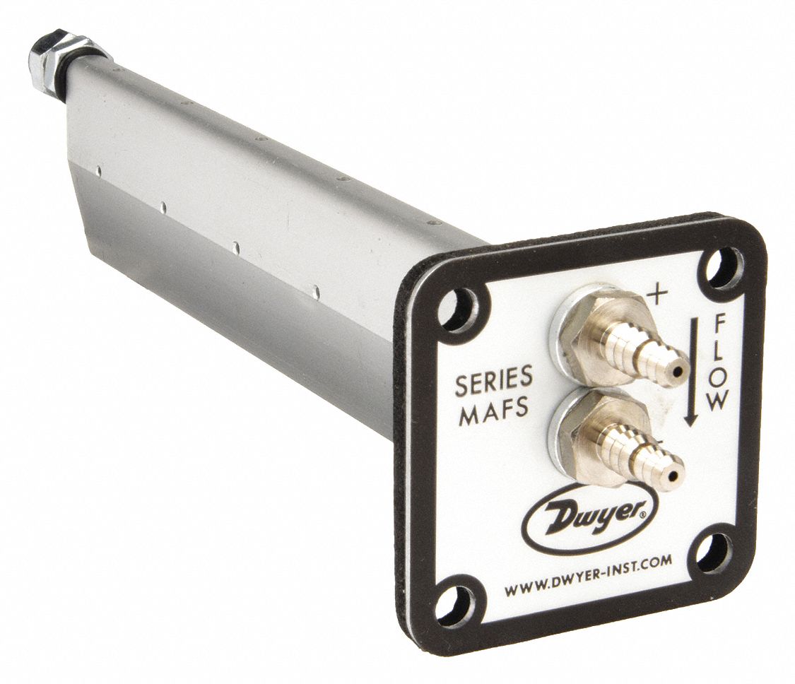 DWYER, 14 in Insertion, 400°F Max. Temp., Averaging Flow Sensor ...