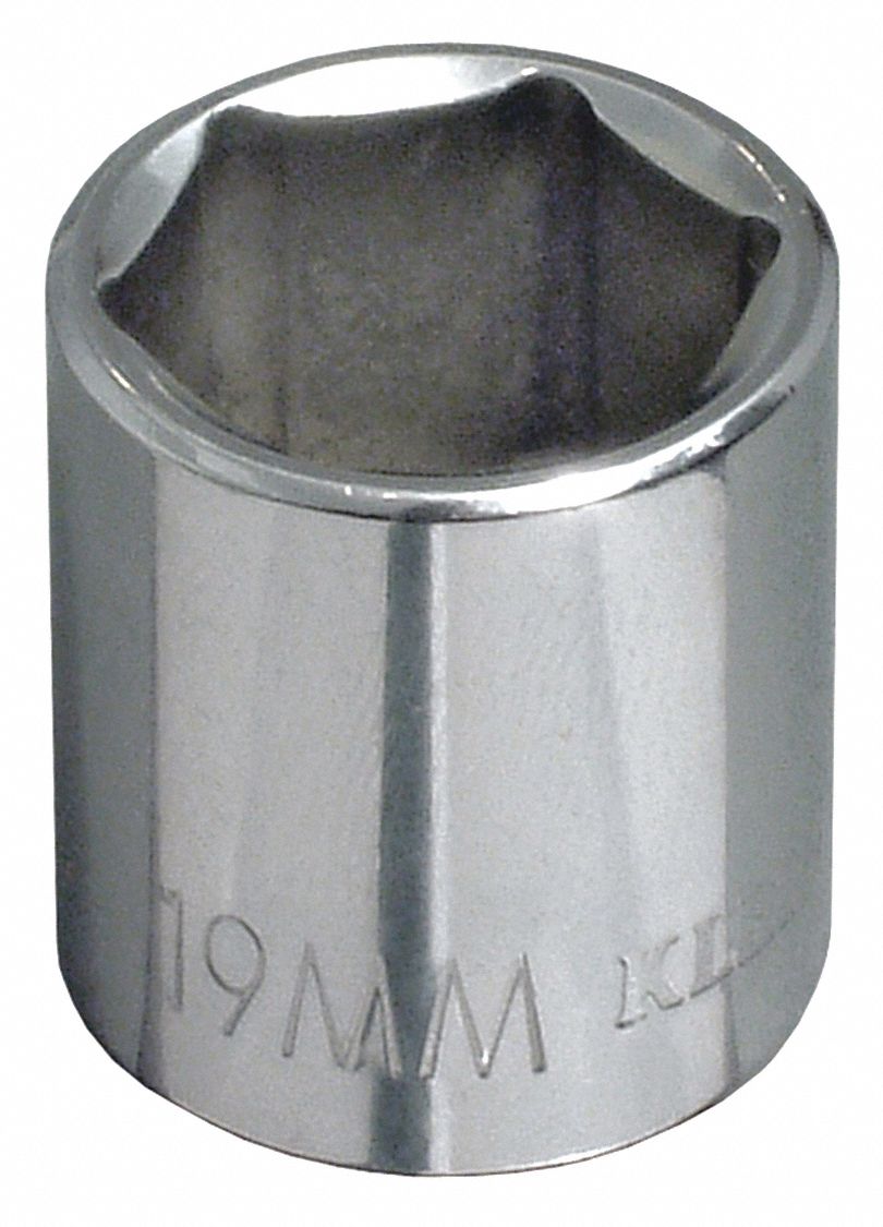 KLEIN TOOLS, Not Tether Capable, 3/8-Inch Drive - Metric 6-Point Socket ...