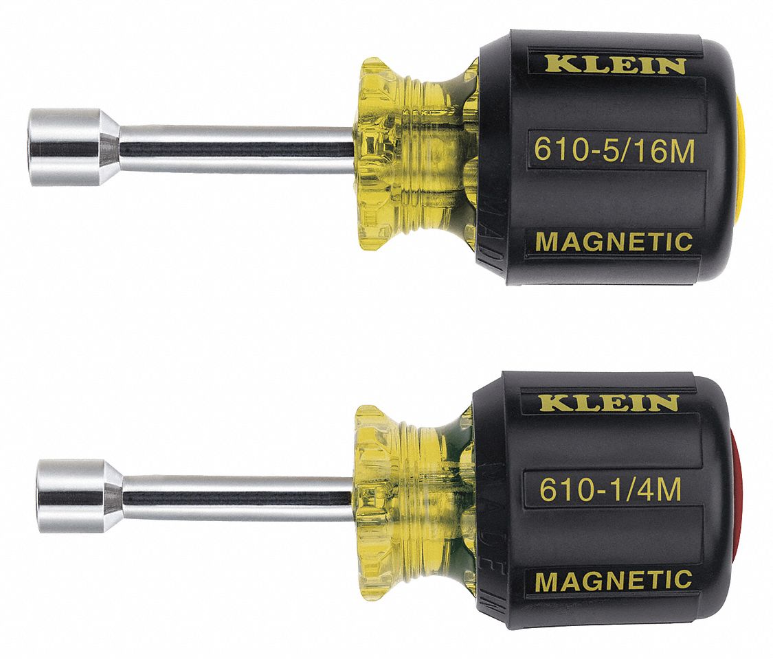 KLEIN TOOLS, Magnetic Tip Nut Driver Set - 40Z099|610M - Grainger