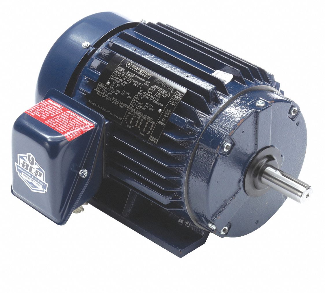 LEESON, Totally Enclosed Fan Cooled, Rigid Base Mount, General Purpose ...