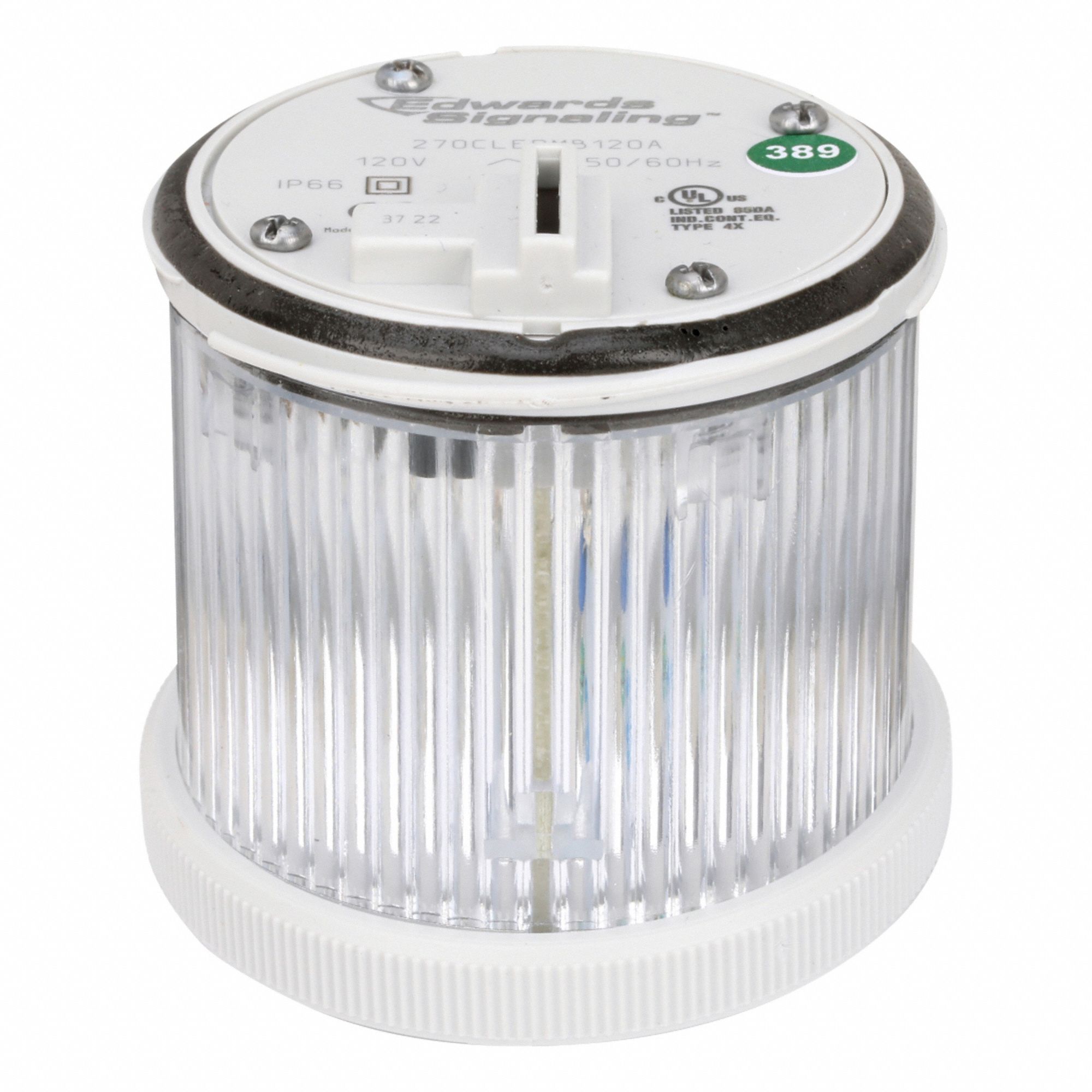 EDWARDS SIGNALING, Flashing/Steady, 120V AC, Stacklight Warning Light ...