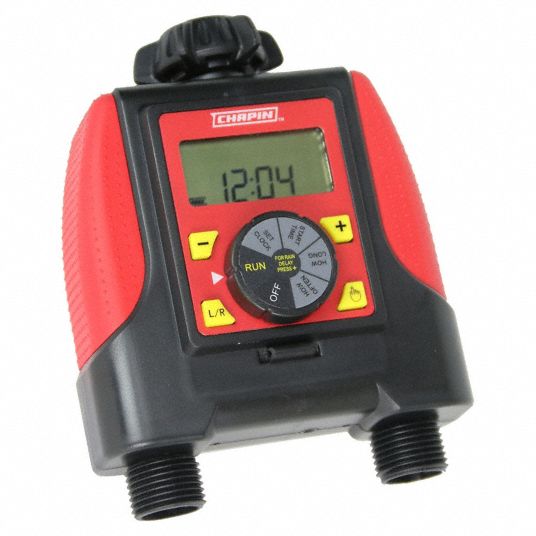CHAPIN, Hose End Timer, 1 to 7 Days, Digital Dual Zone Water Timer ...