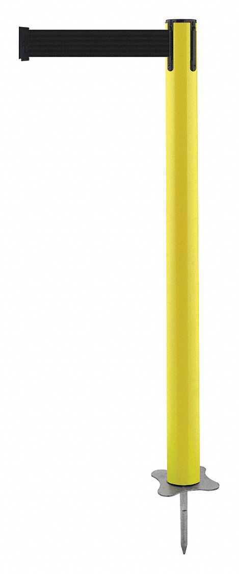 TENSABARRIER, Black, No Pattern, Barrier Post with Belt - 410C11|884-35 ...