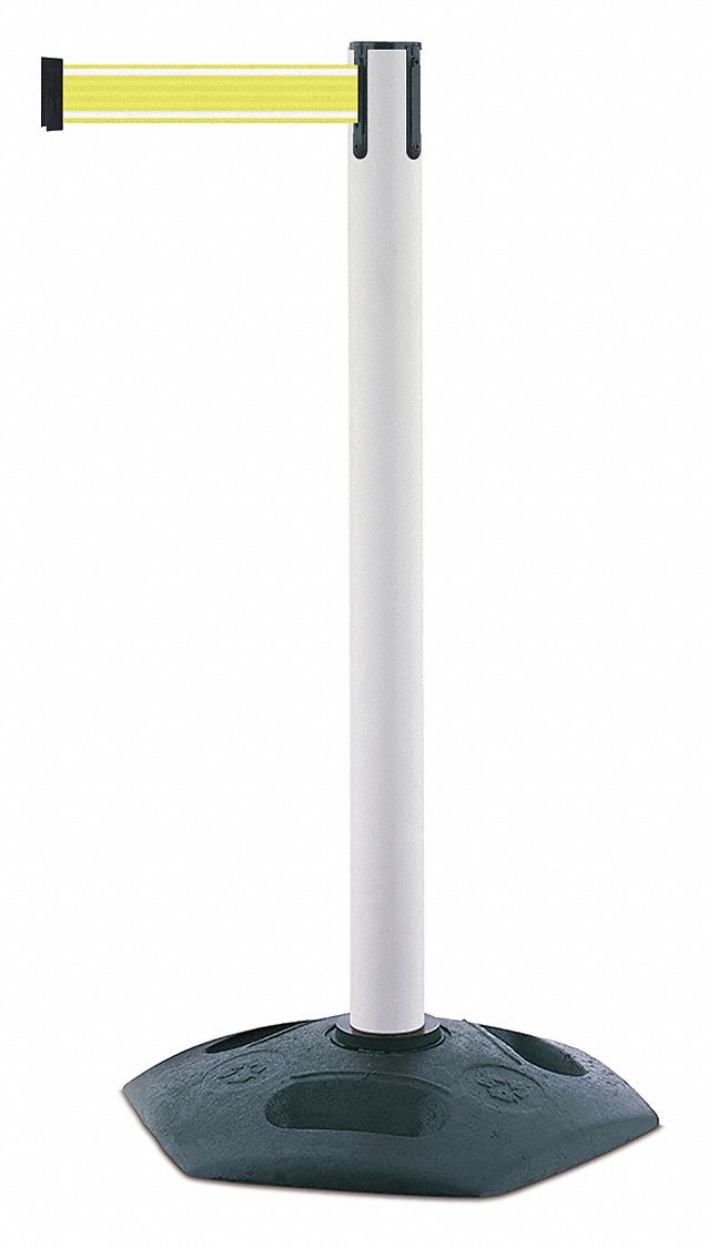 TENSABARRIER, Yellow, No Pattern, Barrier Post with Belt - 410C77|886 ...