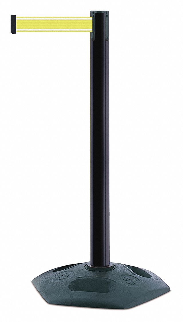 TENSABARRIER, Yellow, No Pattern, Barrier Post with Belt - 410C78|886 ...