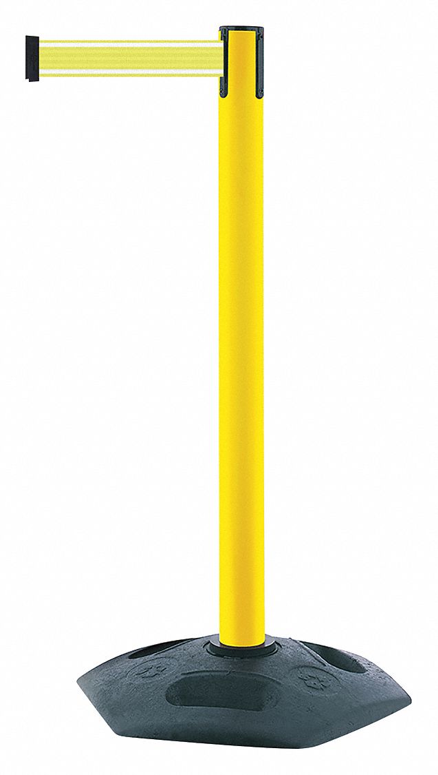 TENSABARRIER, Yellow, No Pattern, Barrier Post with Belt - 410C79|886 ...