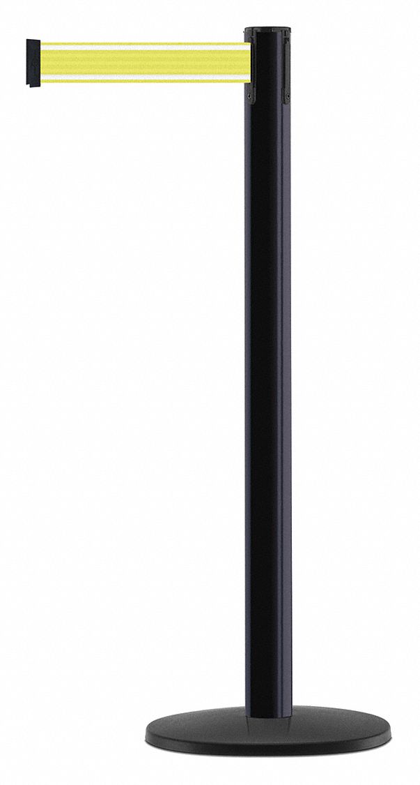 TENSABARRIER, Yellow, No Pattern, Barrier Post with Belt - 410C80|889B ...