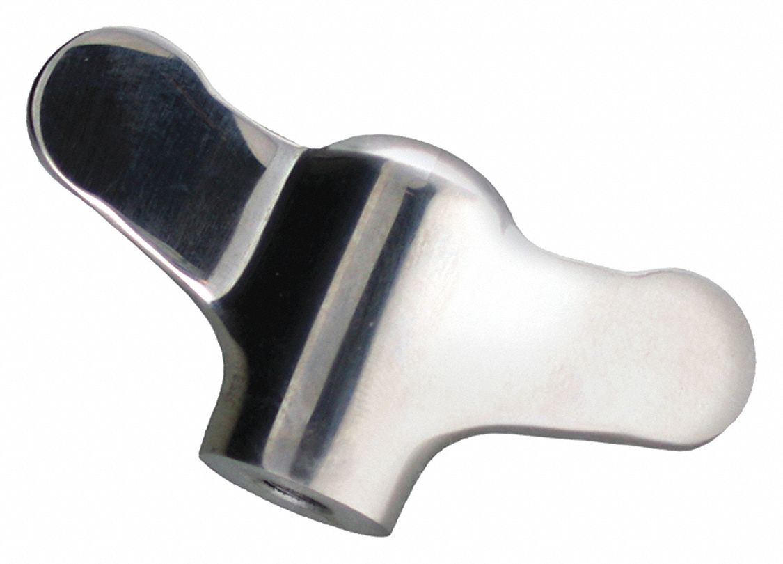GRAINGER APPROVED Hand Knob, Tapped, Handle Type Wing, Stainless Steel ...