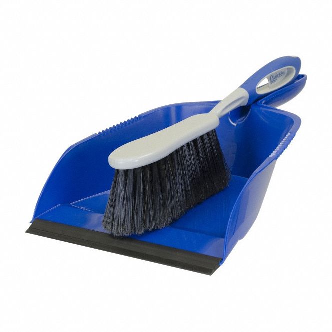 QUICKIE, Poly-Fiber, Black Bristle, Dust Pan and Brush Set - 810RH3|410 ...