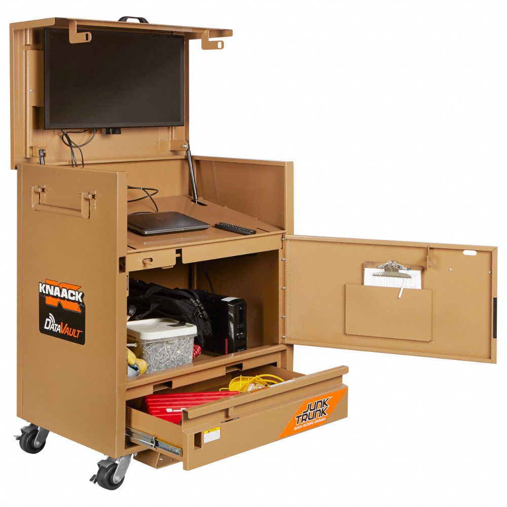 KNAACK Jobsite Box: 39 1/4 in Overall Wd, 26 3/4 in Overall Dp, 48 1/4 ...