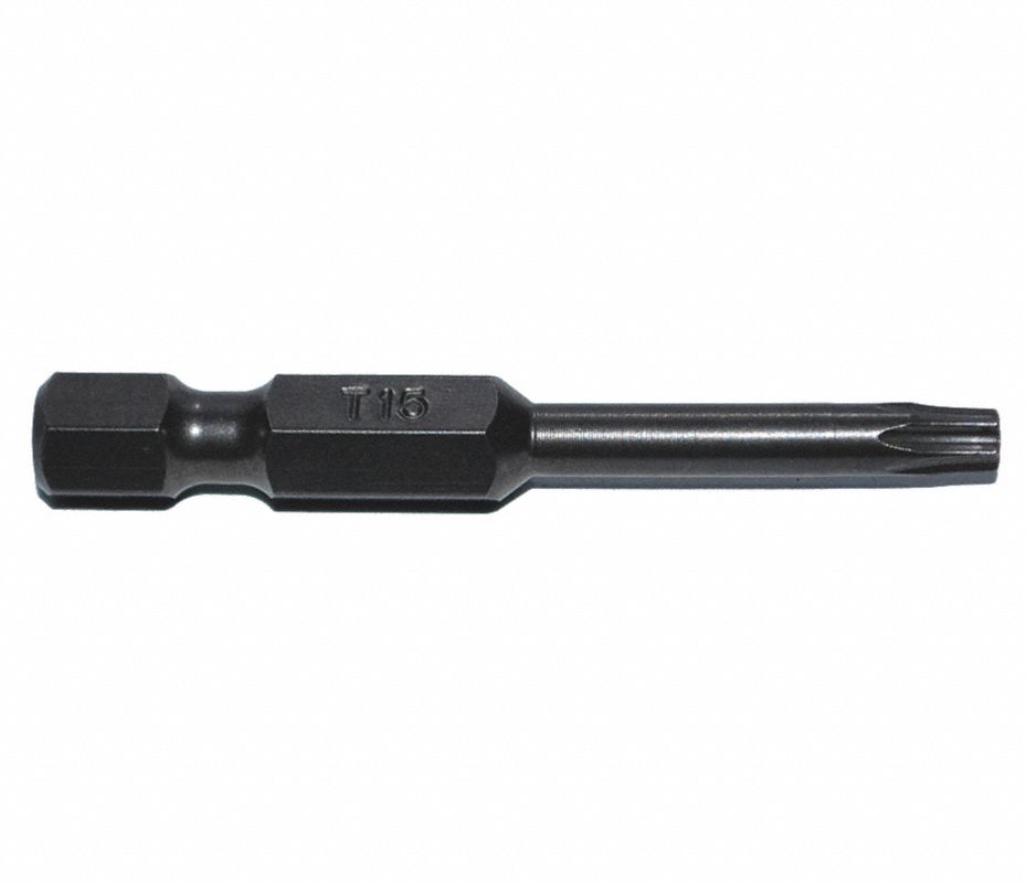 ZEPHYR Punta de Poder T15 , 1/4" Hexagonal , Longitud Total de la Punta ...