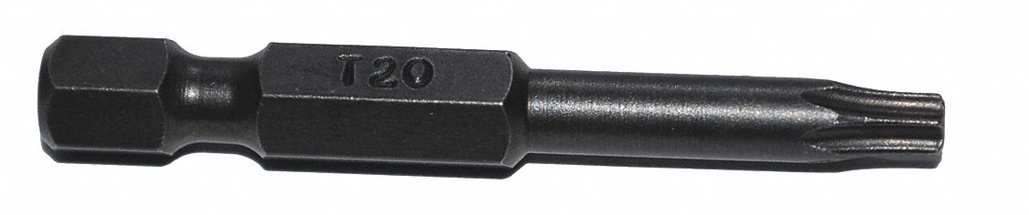 ZEPHYR Punta de Poder T20 , 1/4" Hexagonal , Longitud Total de la Punta ...