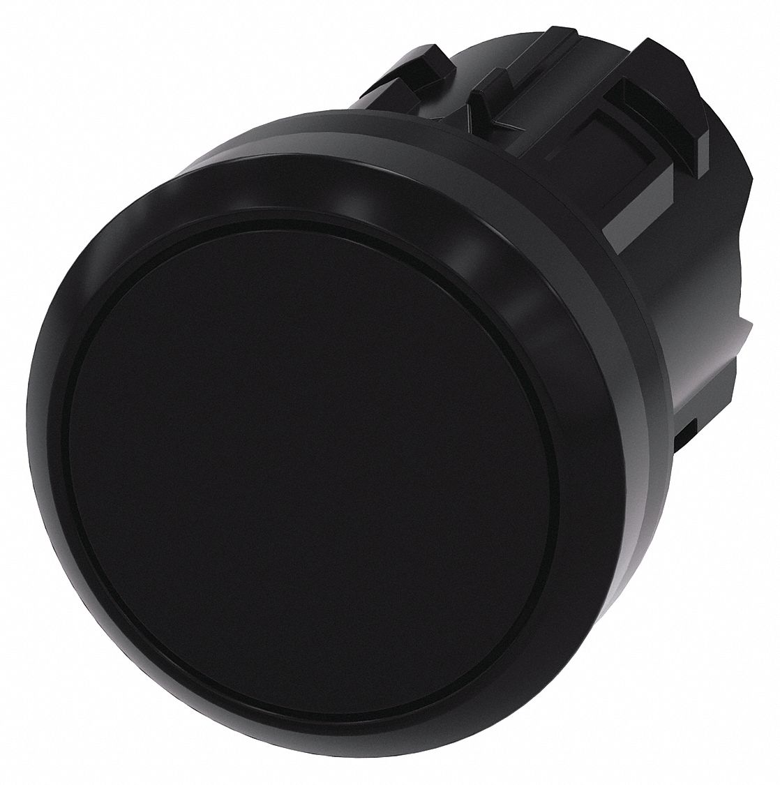 SIEMENS, Black, 22 mm Mounting Size, Flush Push Button - 411H53|3SU1000 ...