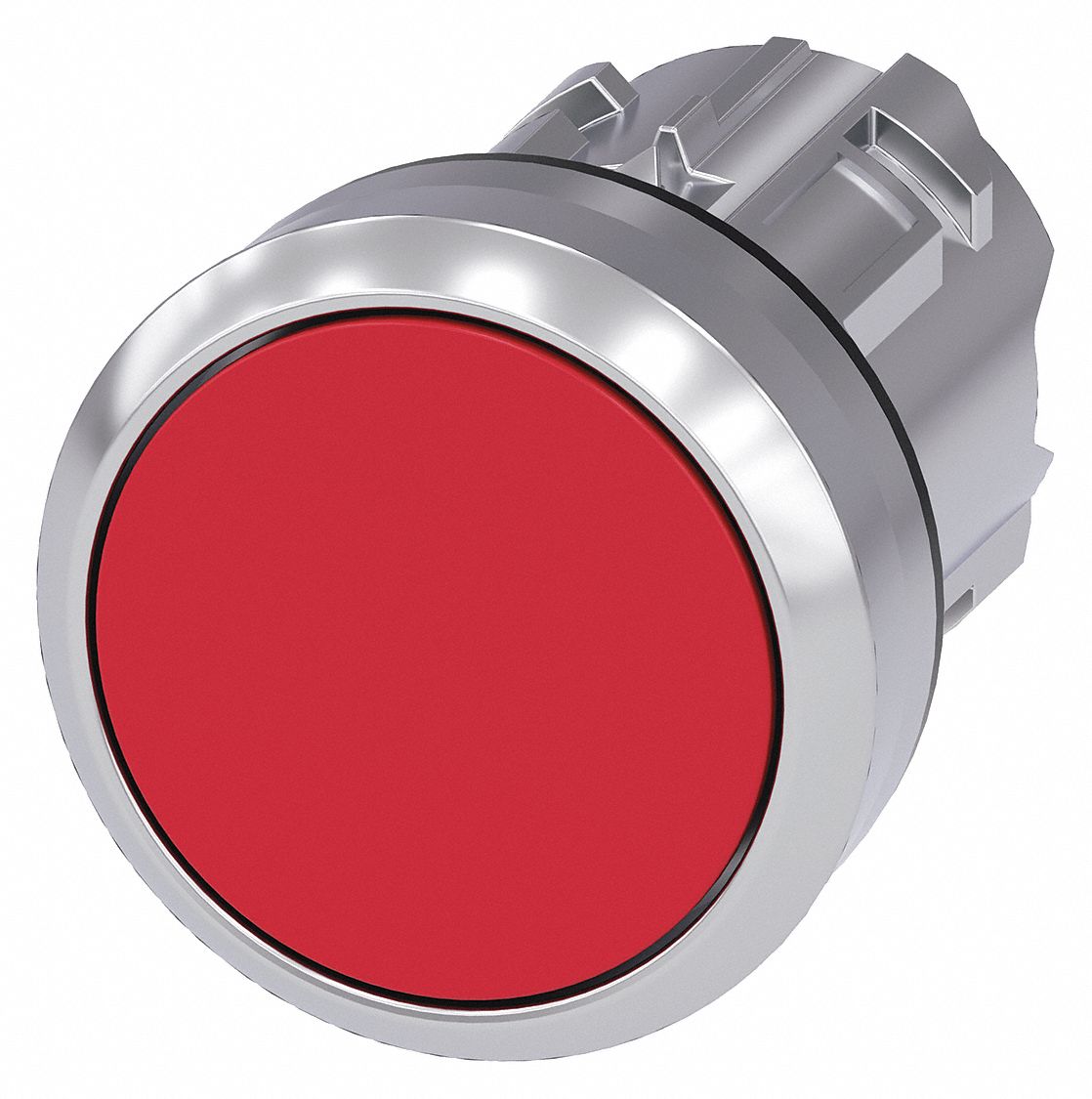 SIEMENS, Red, 22 mm Mounting Size, Flush Push Button - 411H69|3SU1050 ...