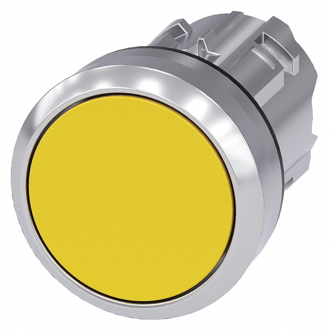 SIEMENS, Yellow, 22 mm Mounting Size, Flush Push Button - 411H70 ...