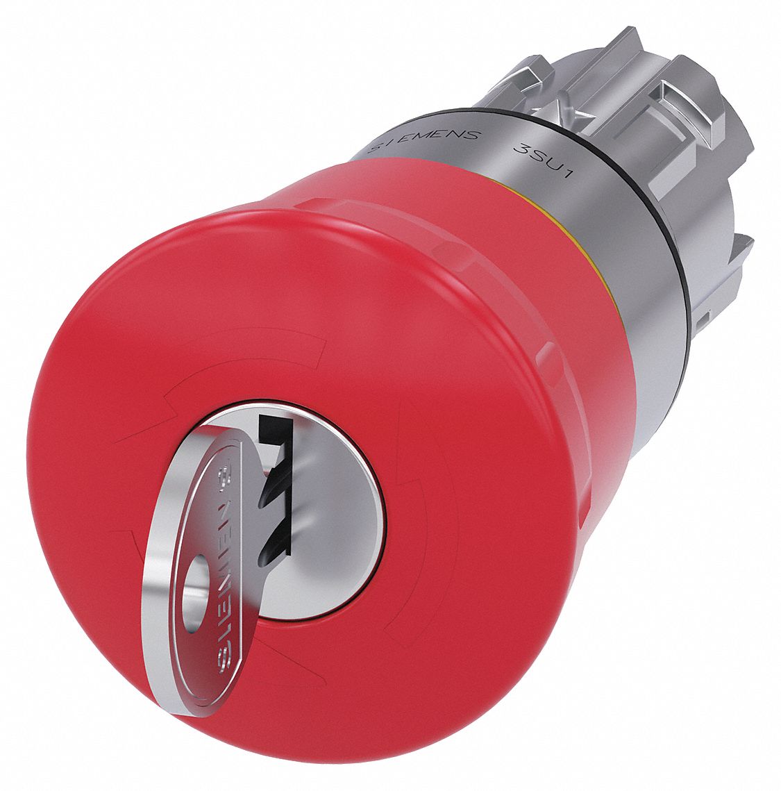 SIEMENS, Red, 22 mm Mounting Size, Emergency Stop Push Button - 411K02 ...