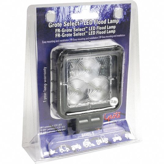 GROTE, Square, LED, Flood Light - 411Z67|64H01-5 - Grainger