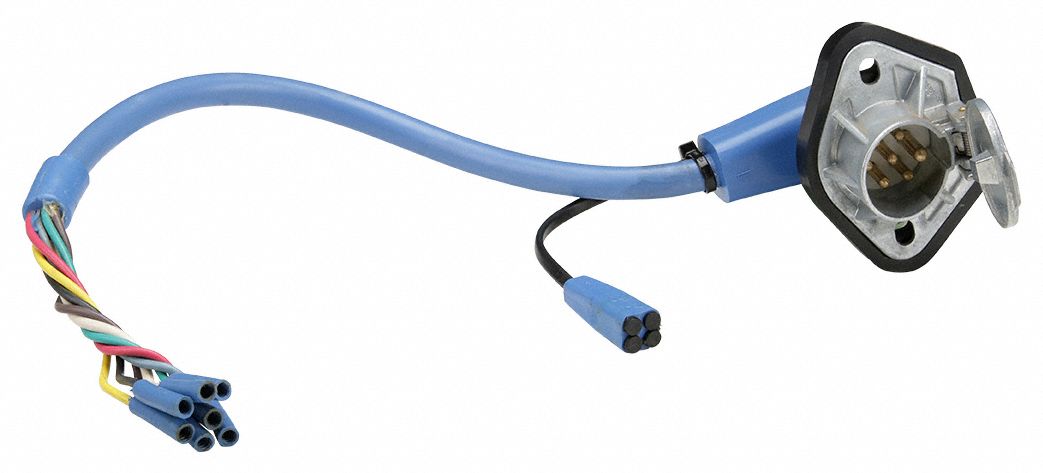 GROTE, 90° Die-Cast Receptacle with Solid Brass Pins/0.180 Female Plugs ...