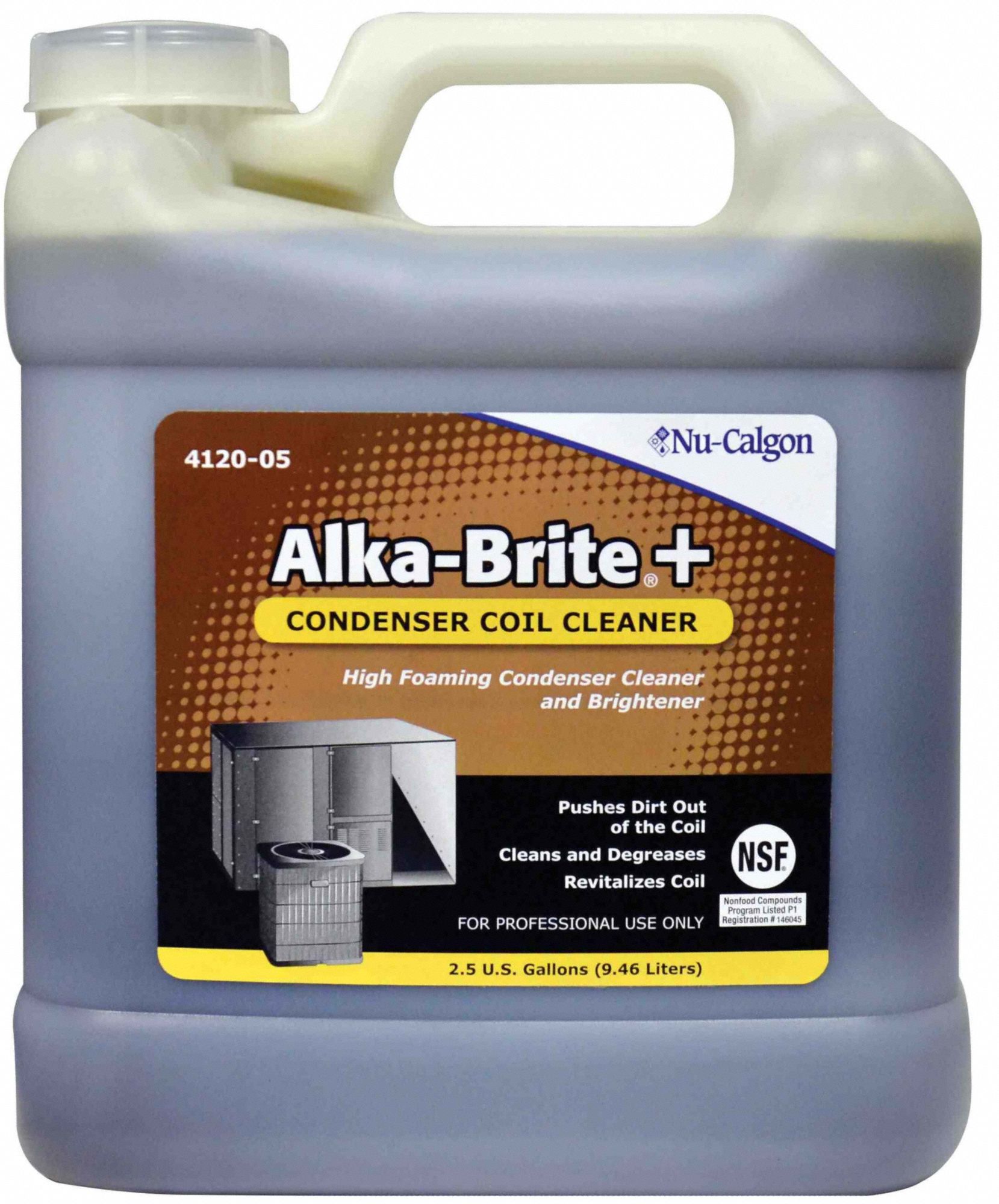 NU-CALGON, Alka-Brite, 2.5 gal, Coil Cleaner - 809N11|4120-05 - Grainger