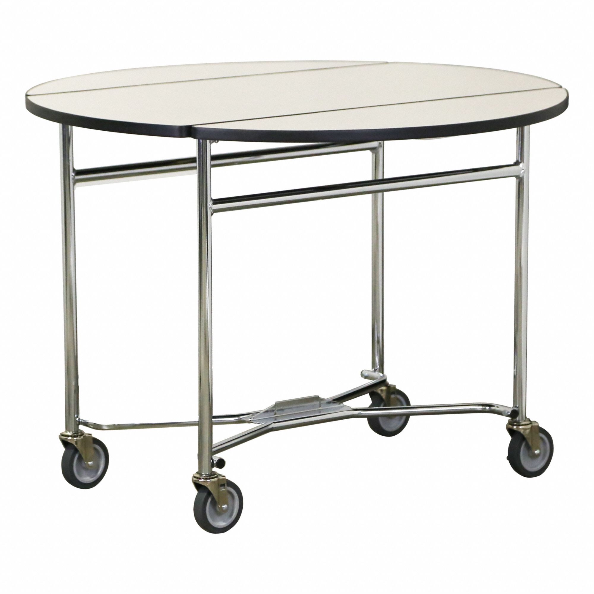 LAKESIDE, 30 in Overall Ht, Round, Room Service Table Cart - 2XJK6|412 ...