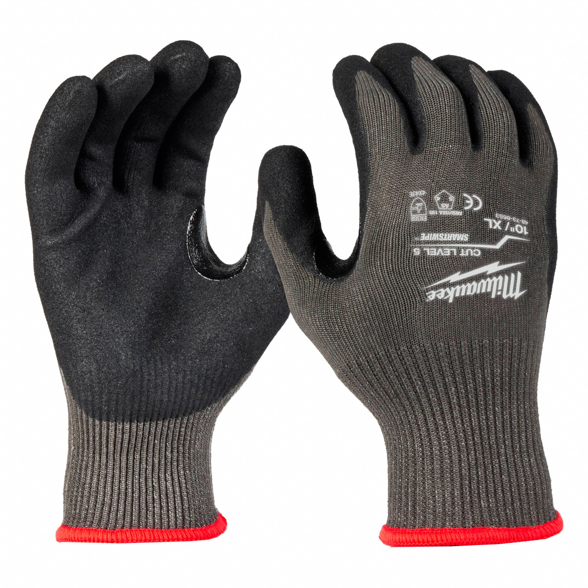 MILWAUKEE Guantes Anticorte Elástico Completa Cuero Sintético XG ...
