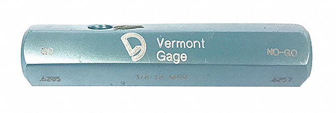 VERMONT GAGE, 0.2301 in Compatible Gauge Dia Range - Min, Double End ...