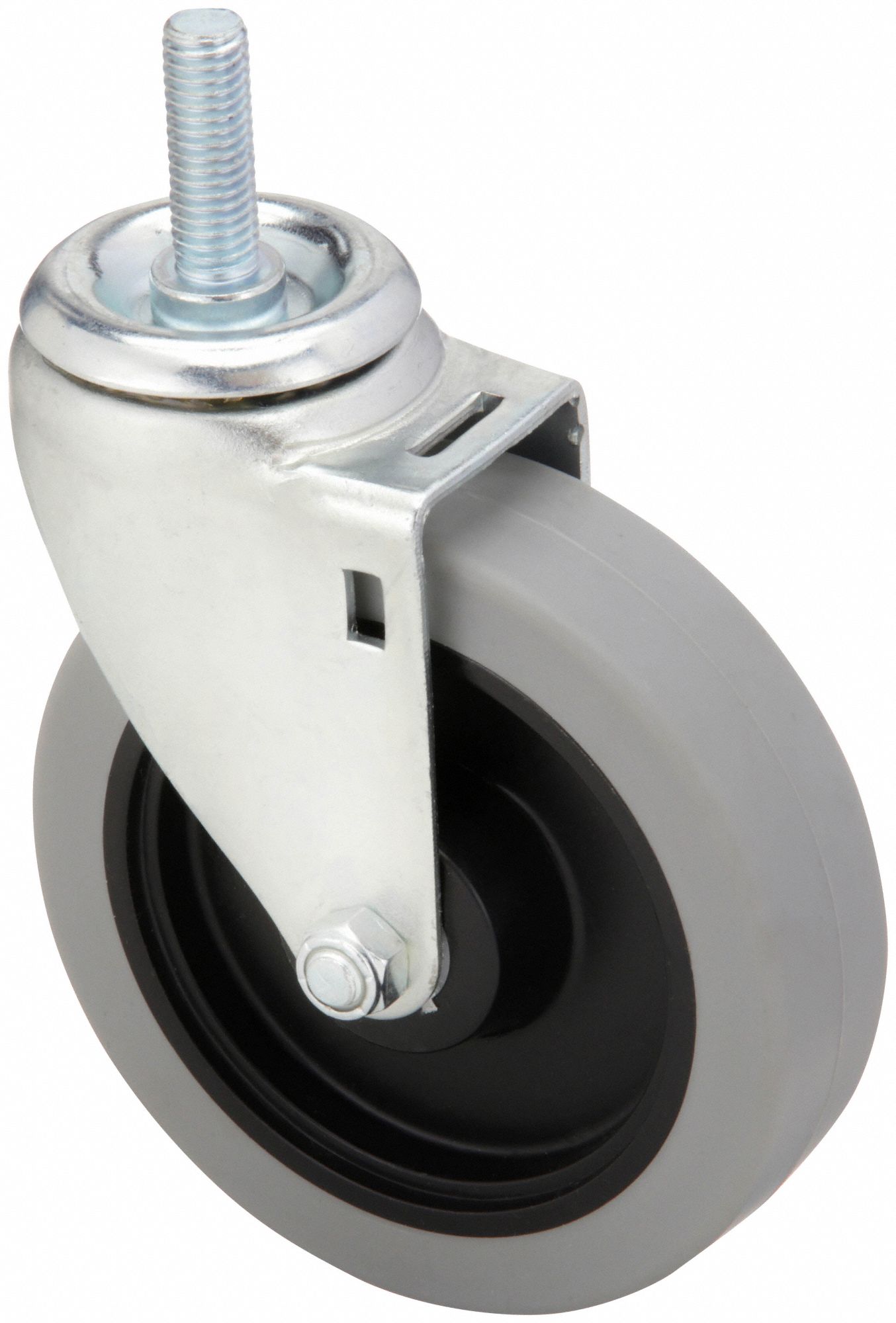 Swivel, 5 in Wheel Dia., Stem Caster - 413X08|413X08 - Grainger
