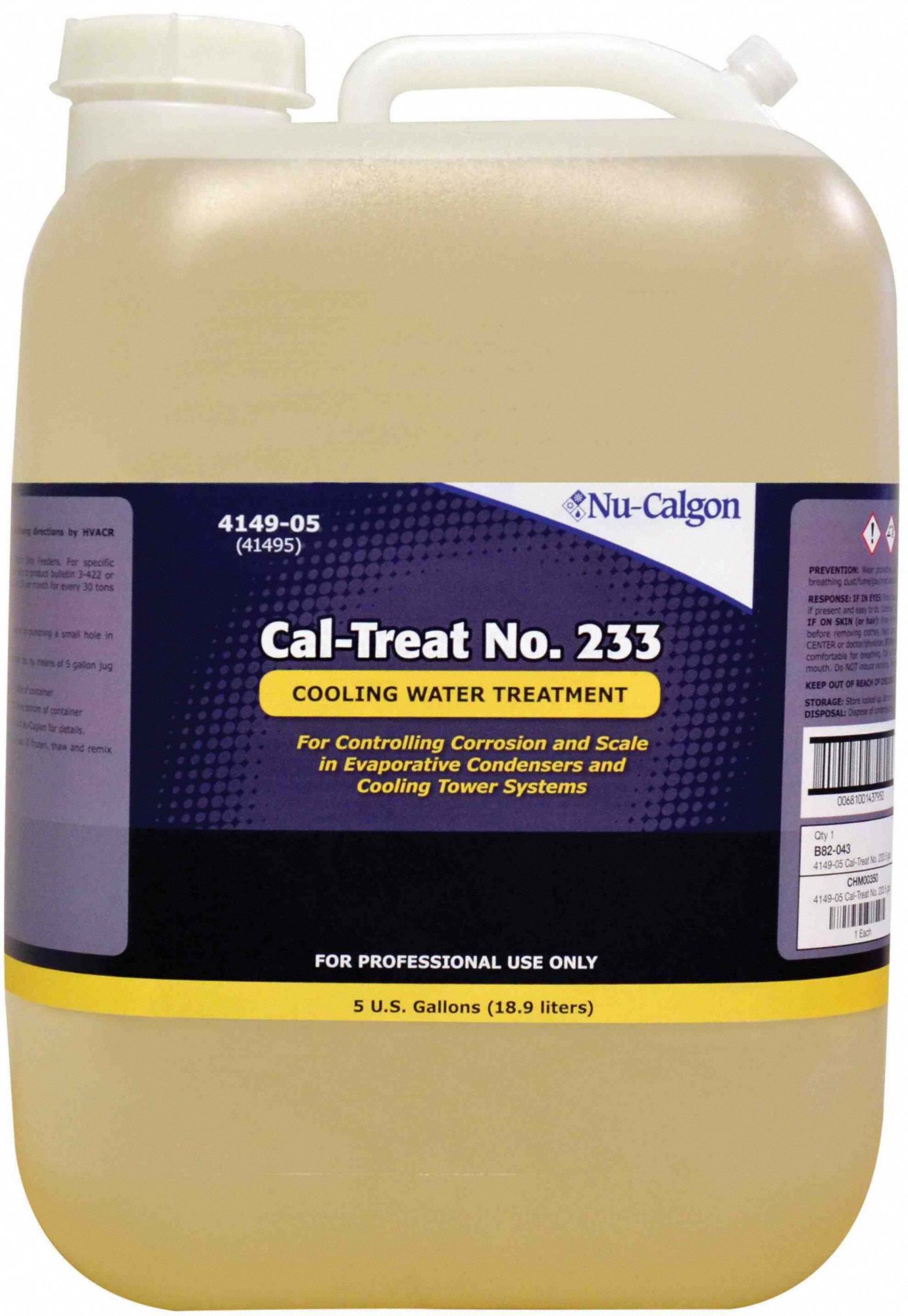 NU-CALGON, Cal-Treat No. 233, 5 gal, Coil Protectant - 809N15|4149-05 ...