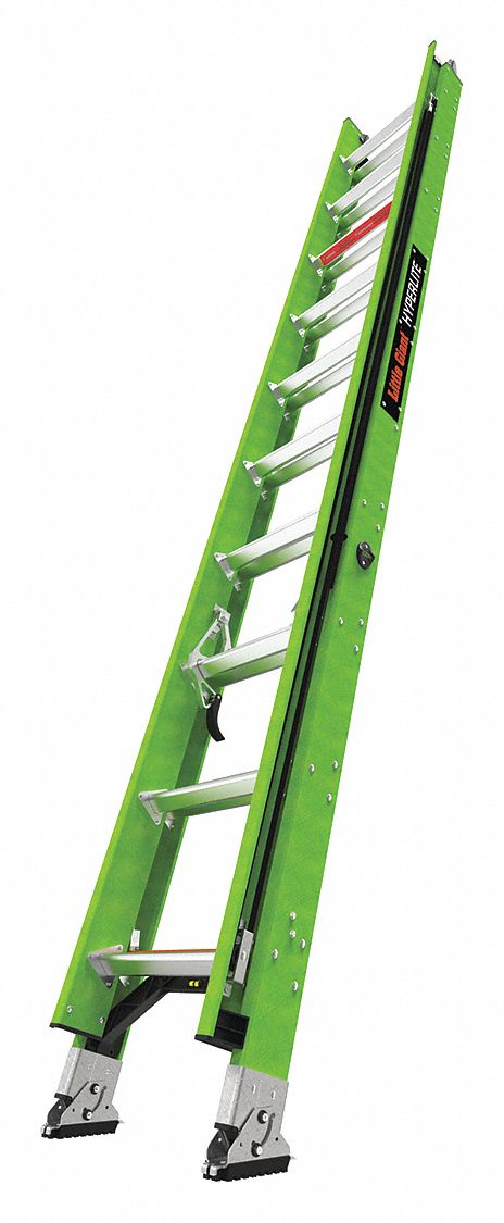 LITTLE GIANT, 20 ft Industry Ladder Size, 20 ft Extended Ladder Ht ...