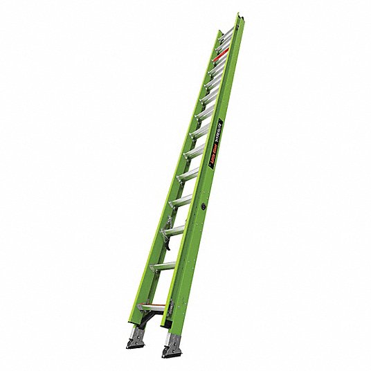 LITTLE GIANT, 28 ft Overall Ht, Fiberglass, Extension Ladder - 415F89 ... LITTLE GIANT, 28 ft Overall Ht, Fiberglass, Extension Ladder - 415F89 ...