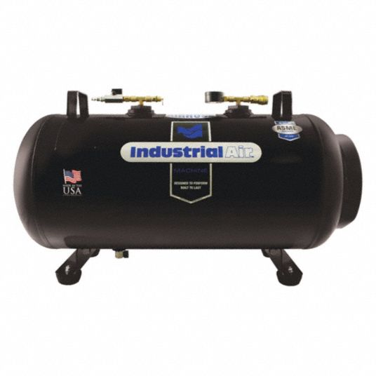 INDUSTRIAL AIR, 20 gal Tank Capacity, 175 psi Max Op Pressure, Air Tank ...